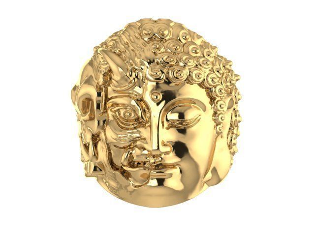 ring Buddhism and devil free 3D model 3D printable | CGTrader