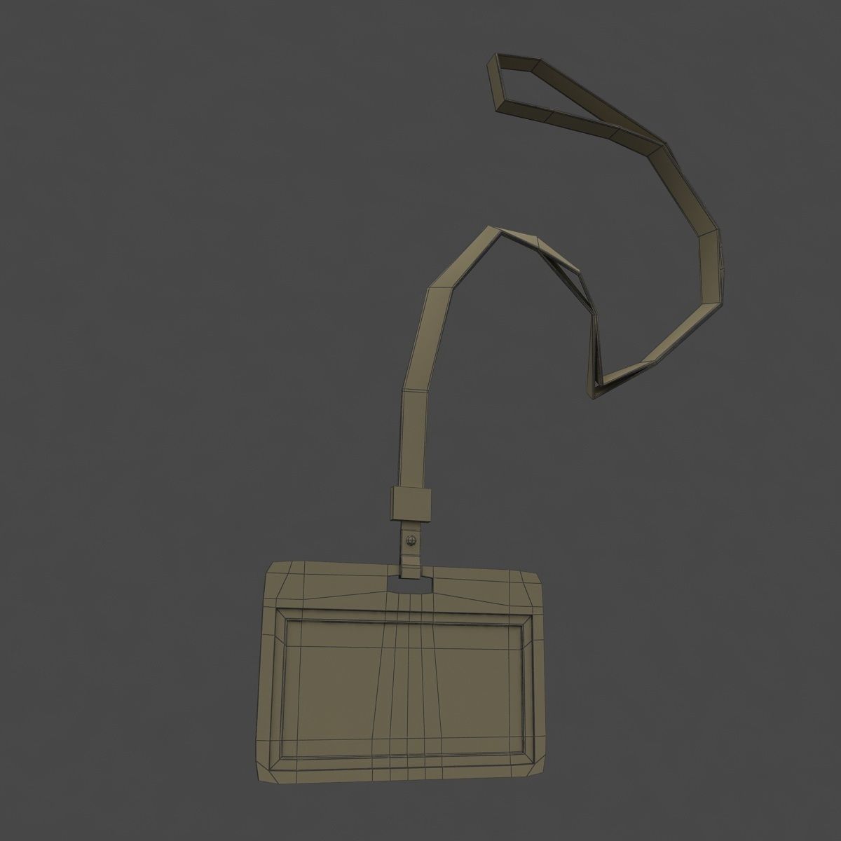 ID badge 3D model | CGTrader
