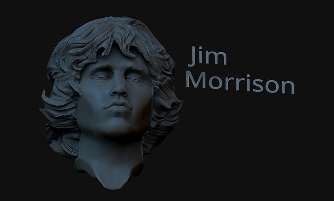 jim morrison 3D model 3D printable | CGTrader
