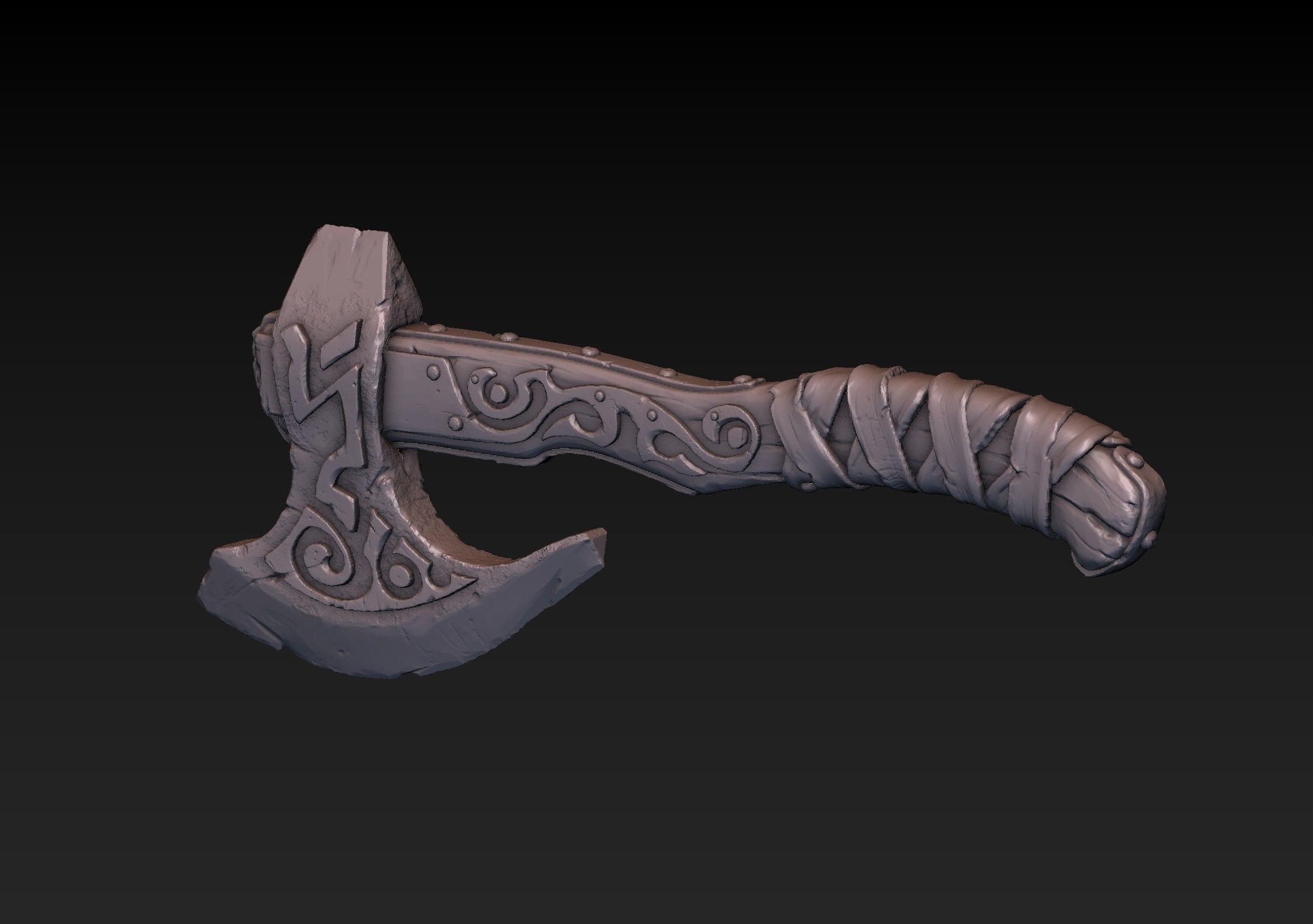 Battle Hatchet Axe free 3D model 3D printable | CGTrader