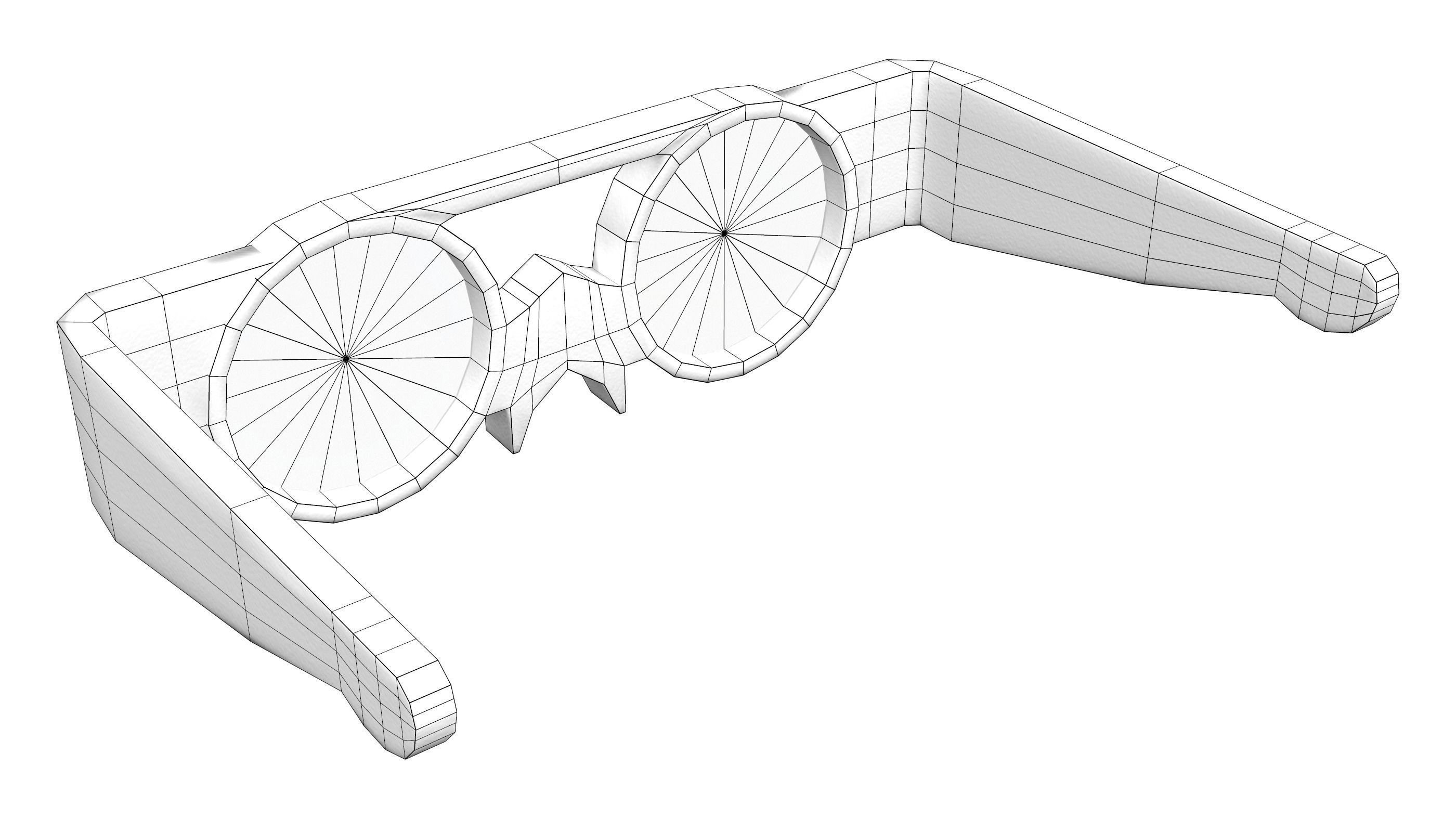 3D model Rebel Dystopian Glasses VR / AR / low-poly | CGTrader