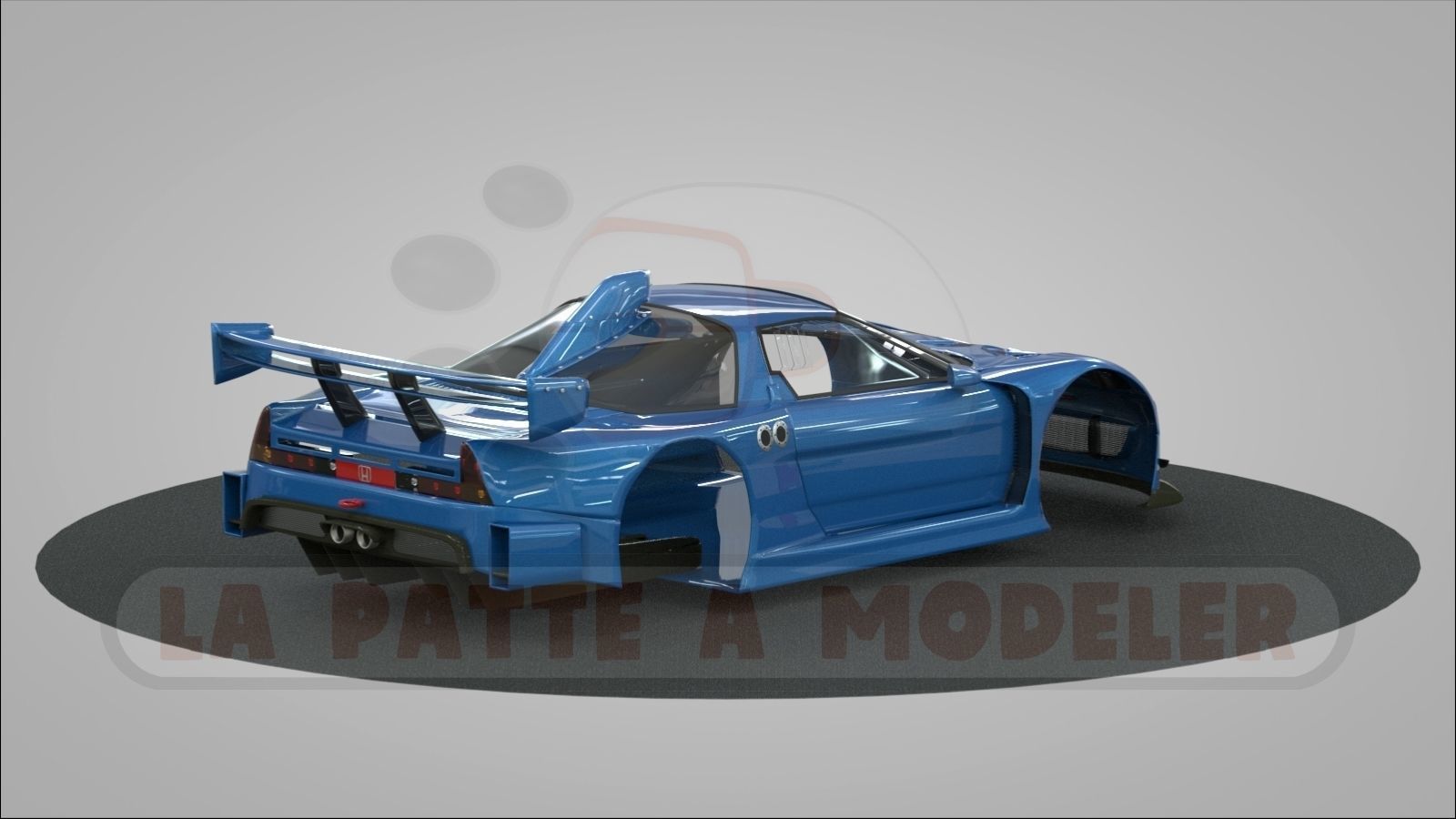 Honda NSX JGTC LPAM 3D model | CGTrader