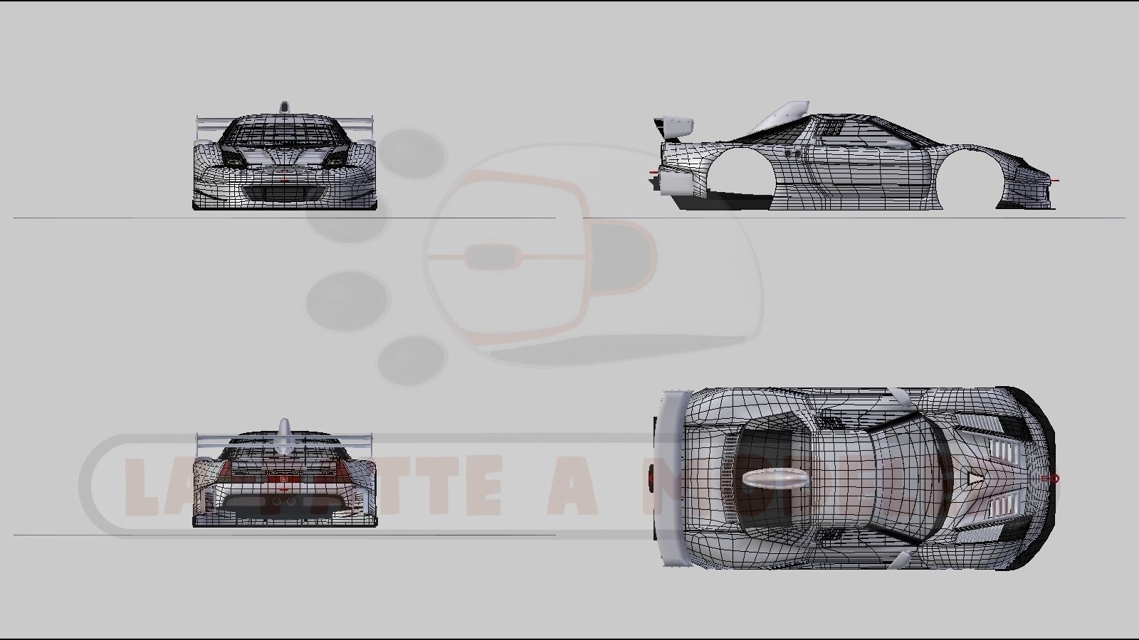 Honda NSX JGTC LPAM 3D model | CGTrader