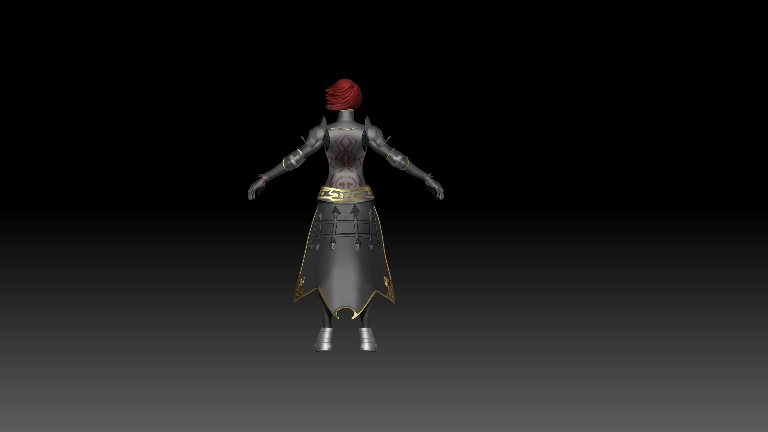 female warrior low poly free VR / AR / low-poly 3D model | CGTrader