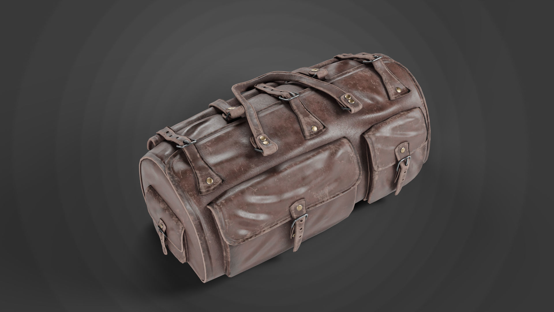 3D model Leather Duffle Bag VR / AR / low-poly | CGTrader