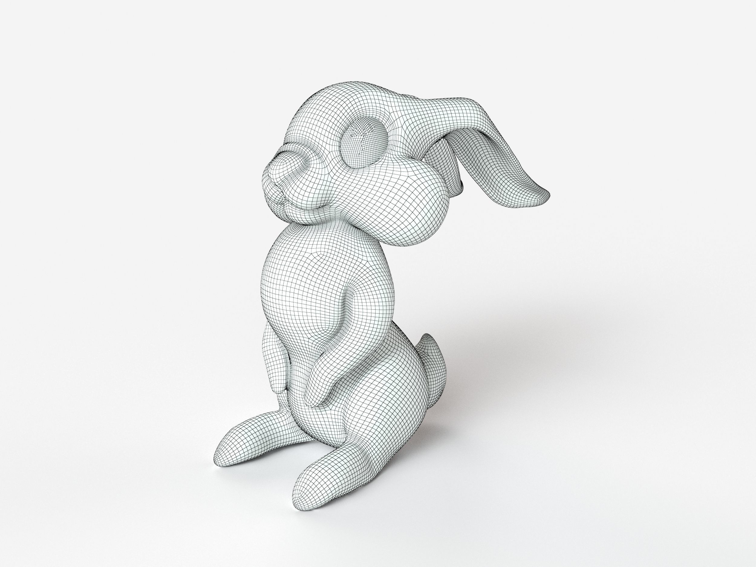 Cartoon Rabbit 3D model 3D printable | CGTrader