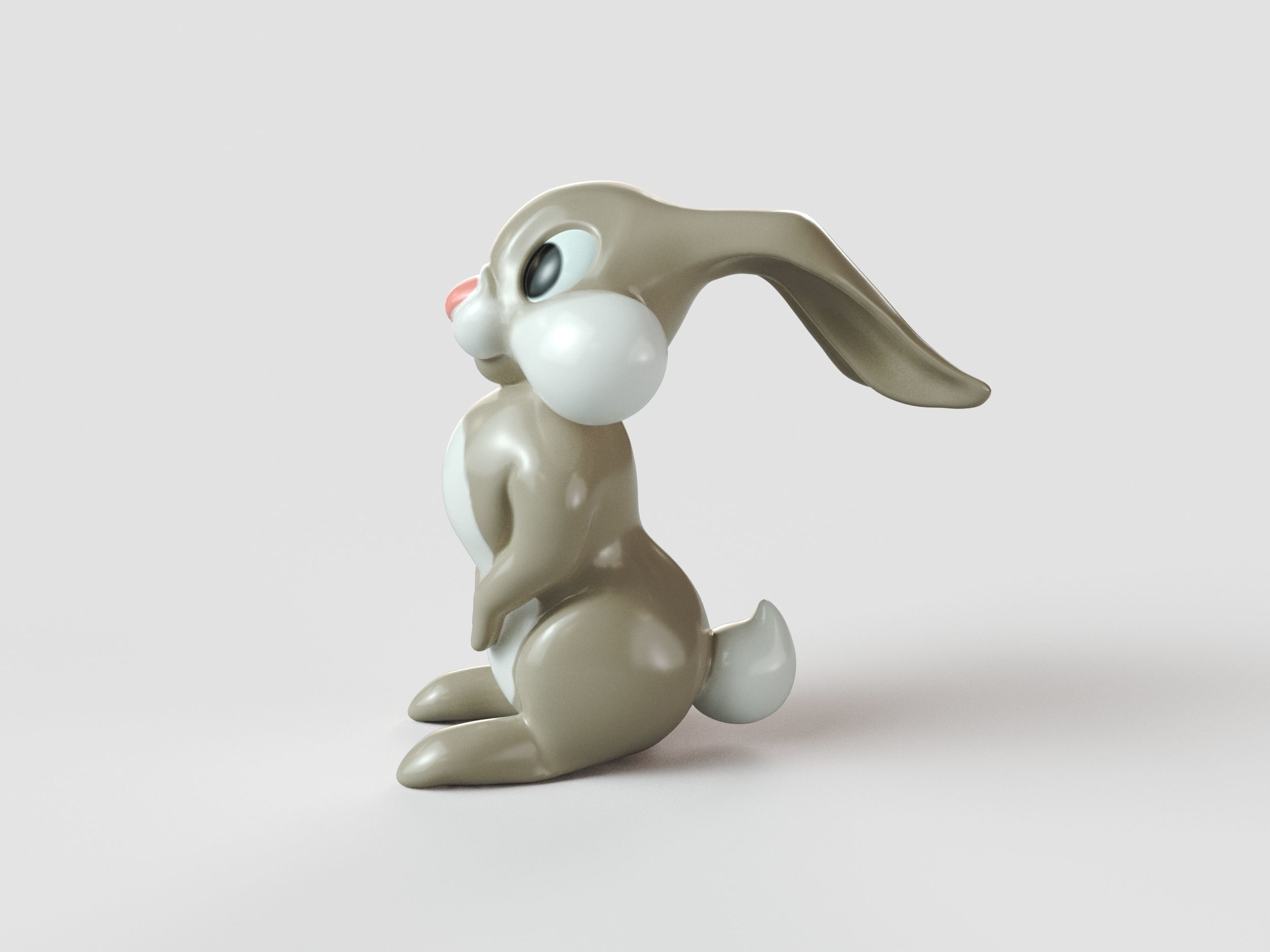 Cartoon Rabbit 3D model 3D printable | CGTrader