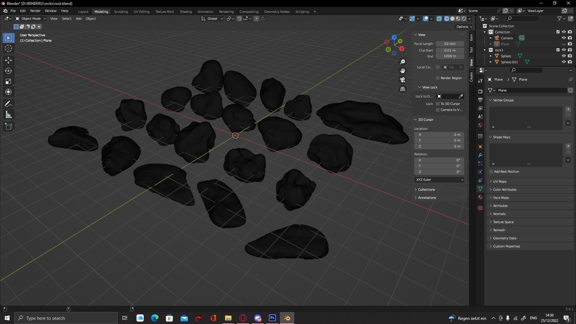 20 rocks asset 3D model | CGTrader