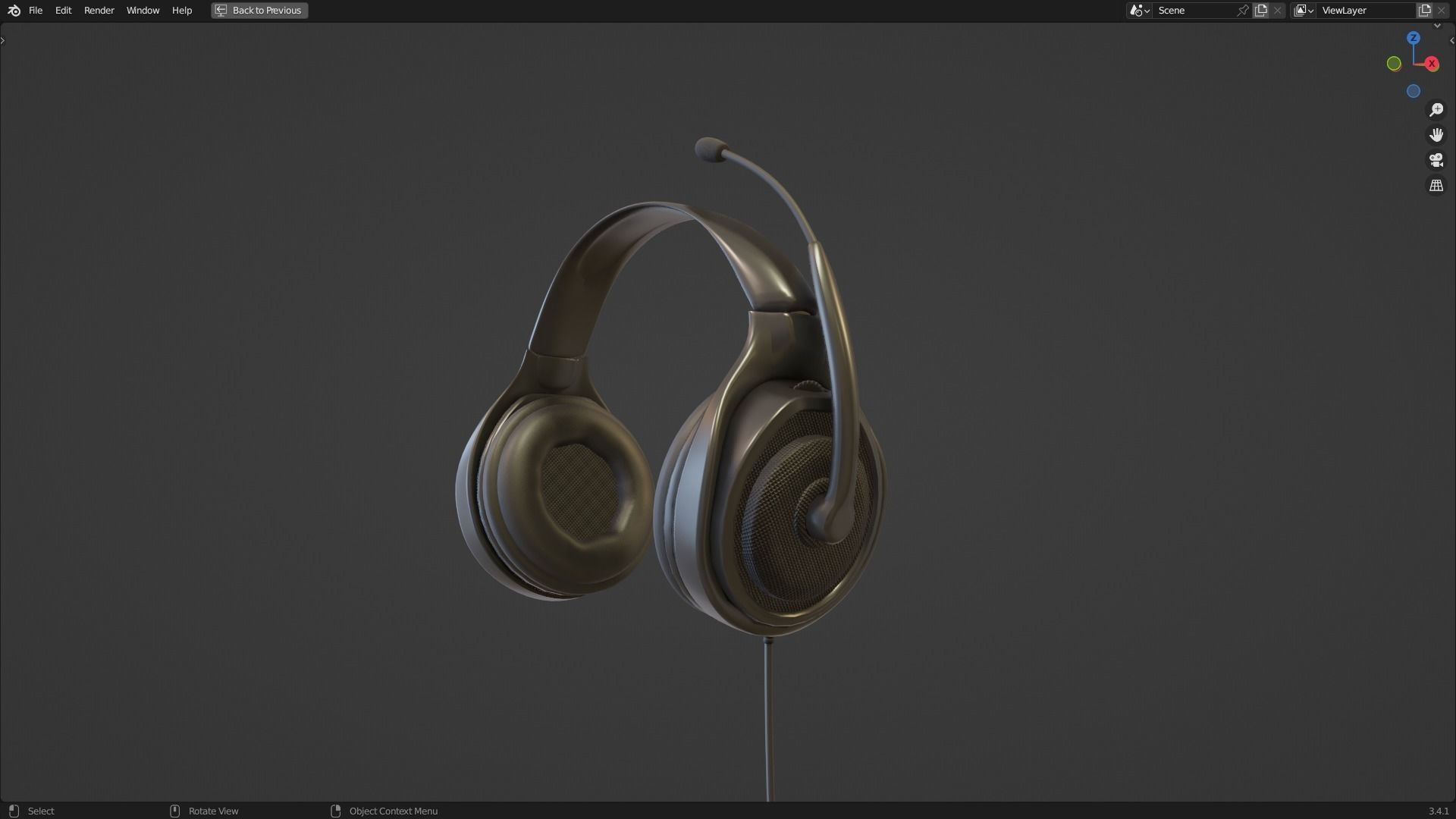 3D model Headphone with Rig VR / AR / low-poly | CGTrader