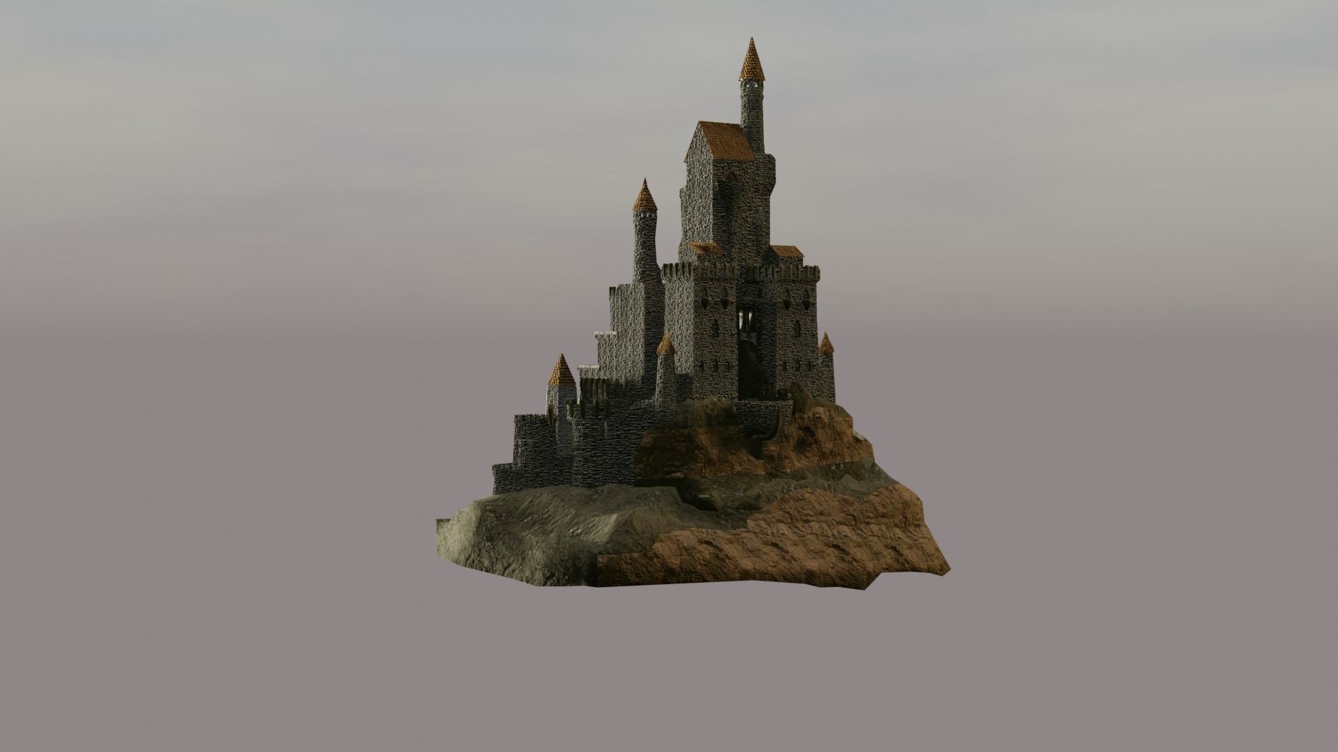 modular castle model free VR / AR / low-poly 3D model | CGTrader