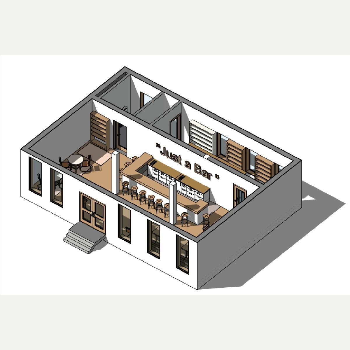 Bar - Revit 3D model | CGTrader