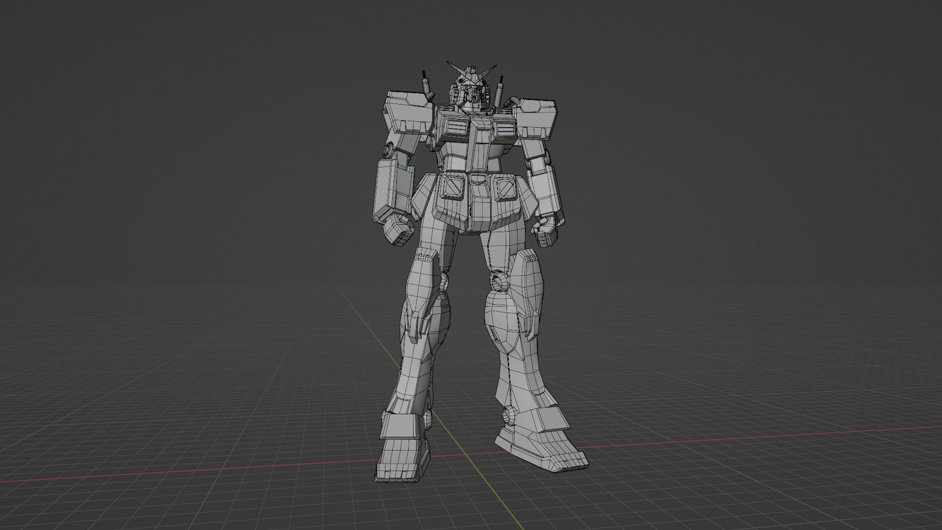 GUNDAM free 3D model animated rigged | CGTrader