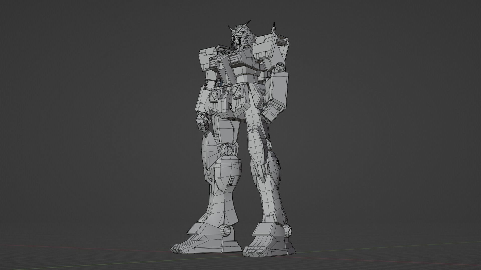 GUNDAM free 3D model animated rigged | CGTrader