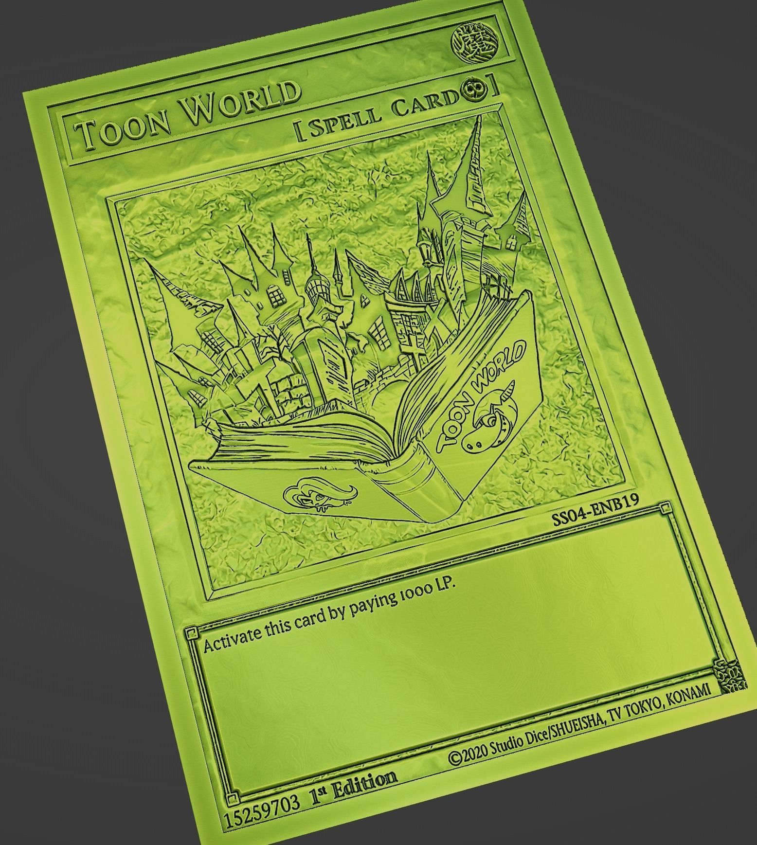 toon world - yugioh 3D model 3D printable | CGTrader