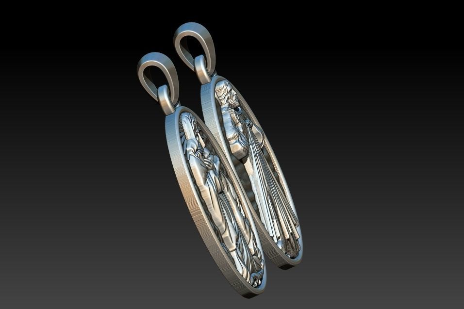 The Divine Mercy - Jesus and Mother of Mercy 3D model 3D printable ...