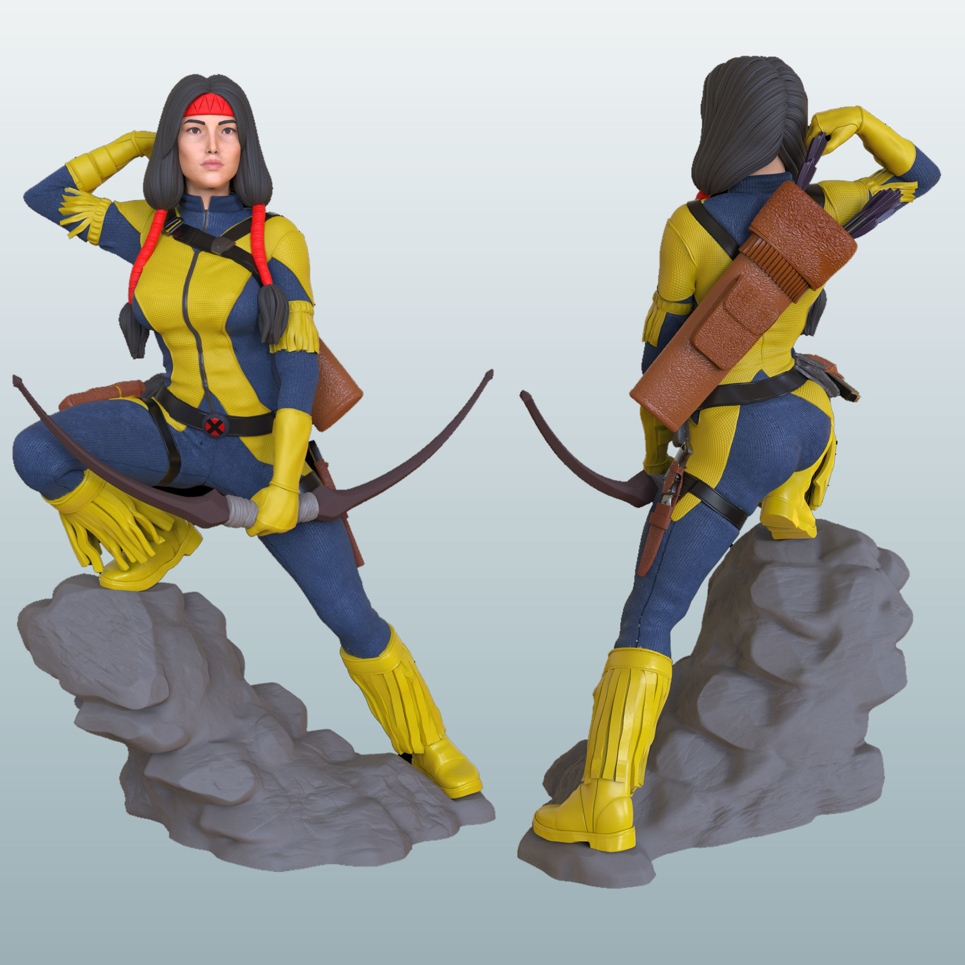 Danielle Moonstar X-man 3D model 3D printable | CGTrader