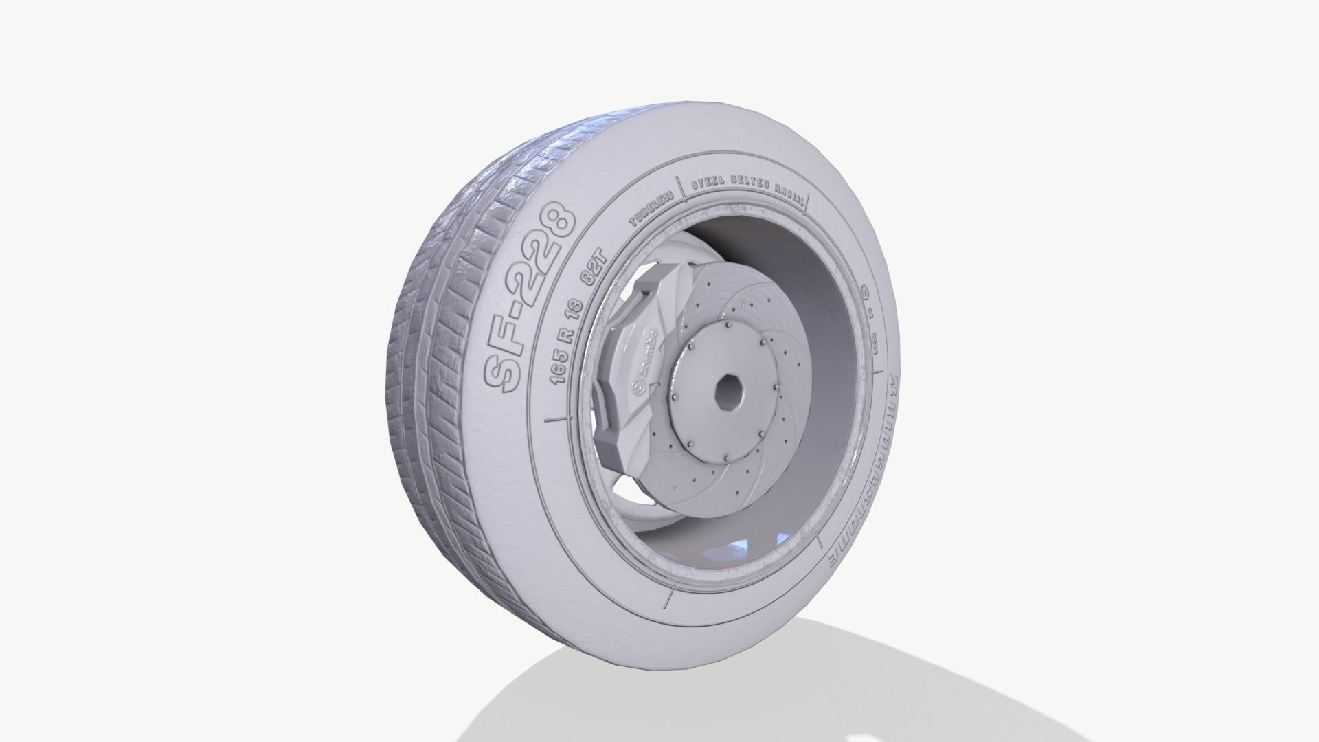 3D model Rally wheel FS - 228 VR / AR / low-poly | CGTrader