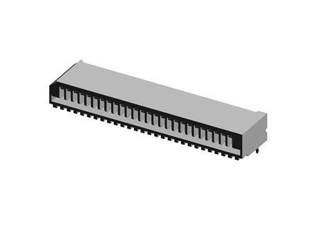 Connector,PCB,FFC,1.25mm,Angle,26p free 3D model | CGTrader
