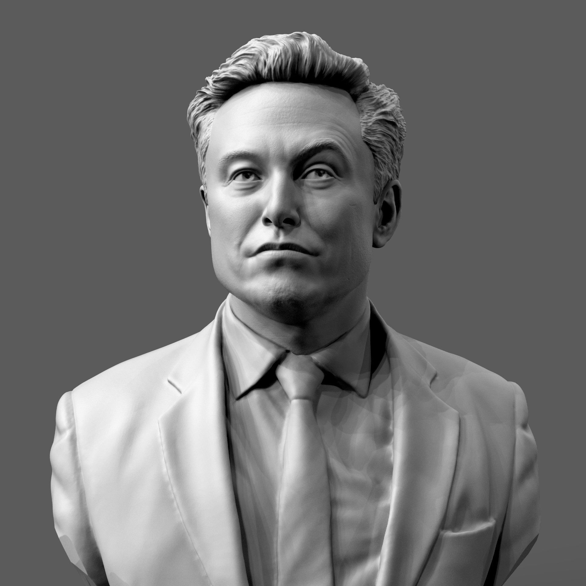 Elon Musk Bust 3D model 3D printable | CGTrader