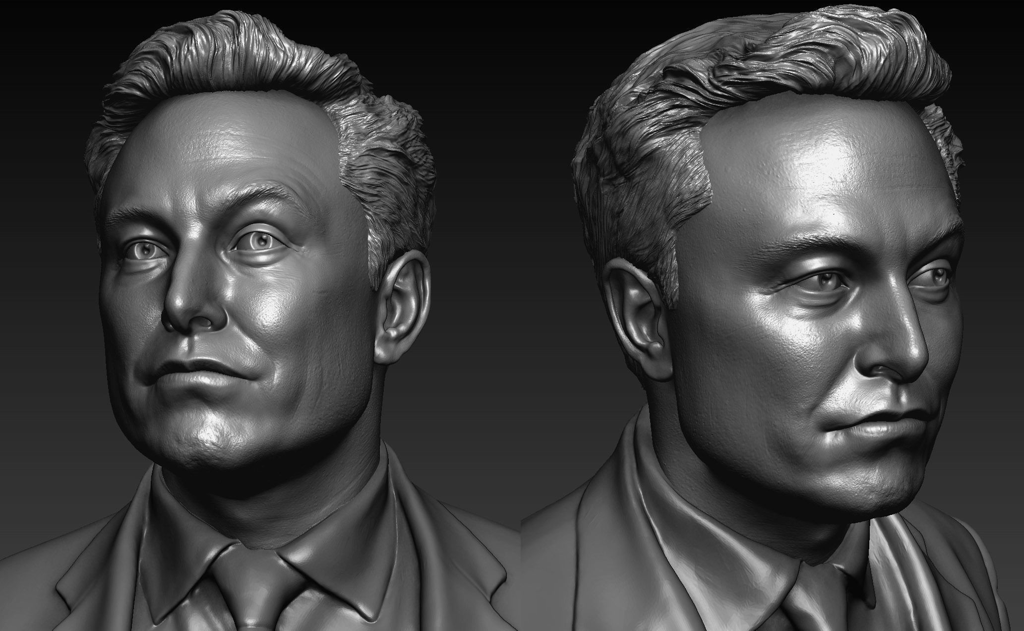 Elon Musk Bust 3D model 3D printable | CGTrader