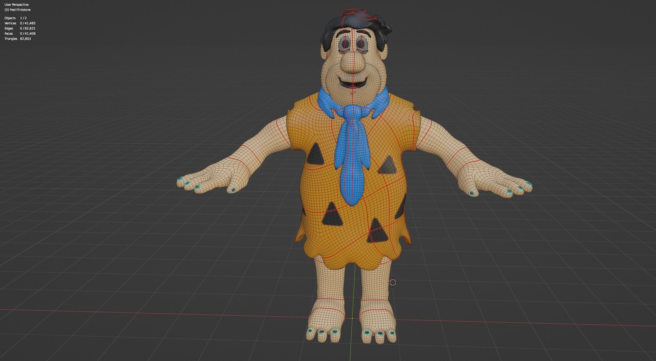 3D model Fred Flintstone - The Flintstones VR / AR / low-poly | CGTrader