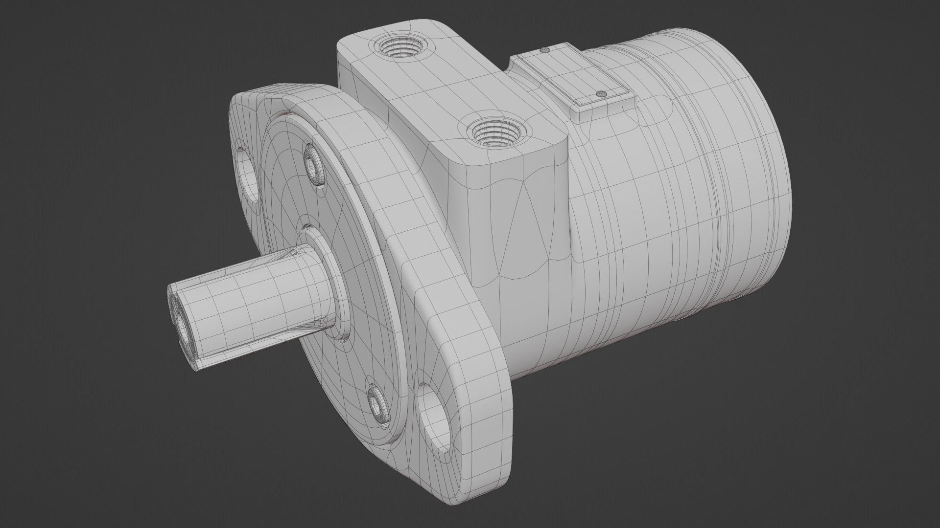 Industrial Hydraulic Motor 3D model | CGTrader
