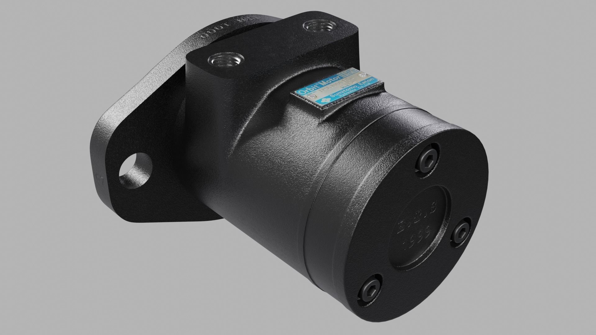 Industrial Hydraulic Motor 3D model | CGTrader