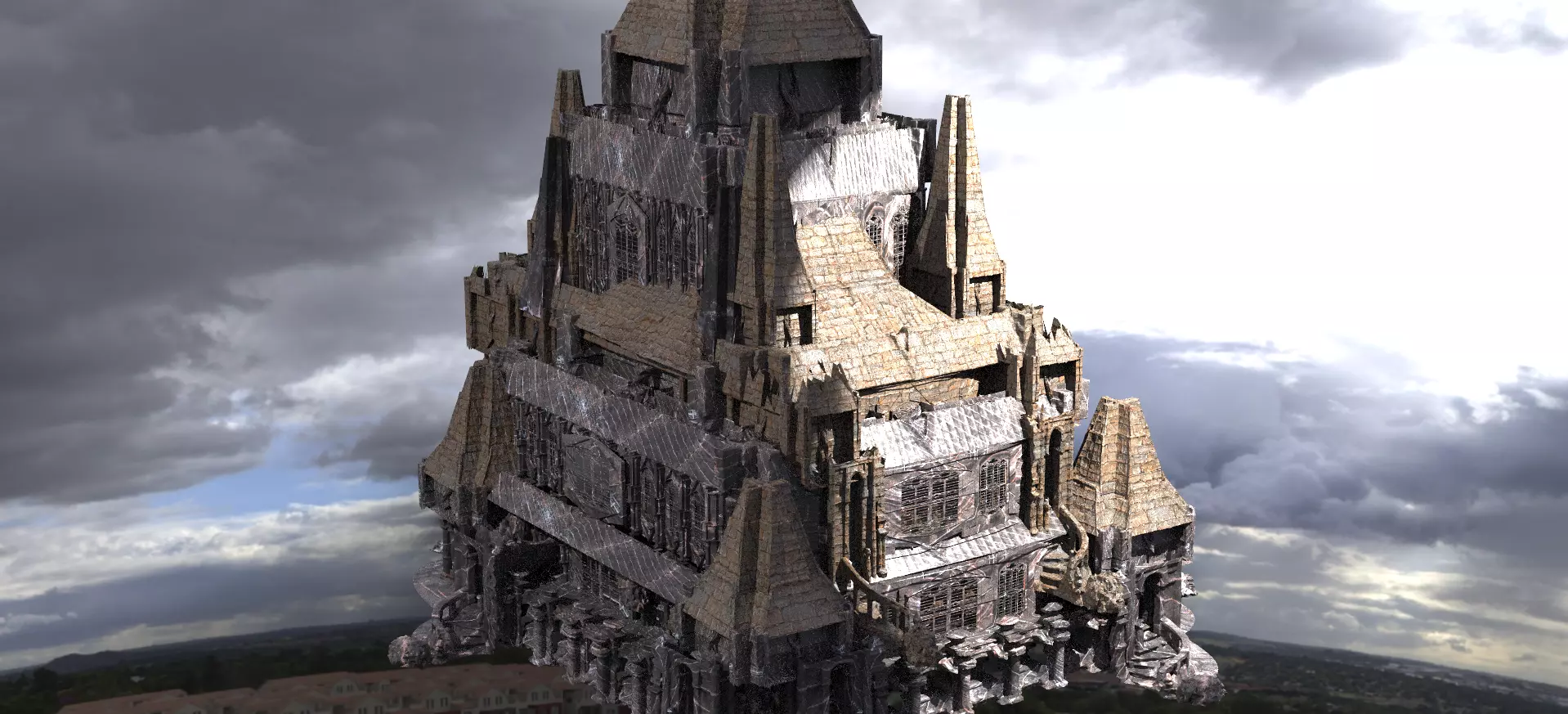 Covens Tower Cathedral 3D model | CGTrader