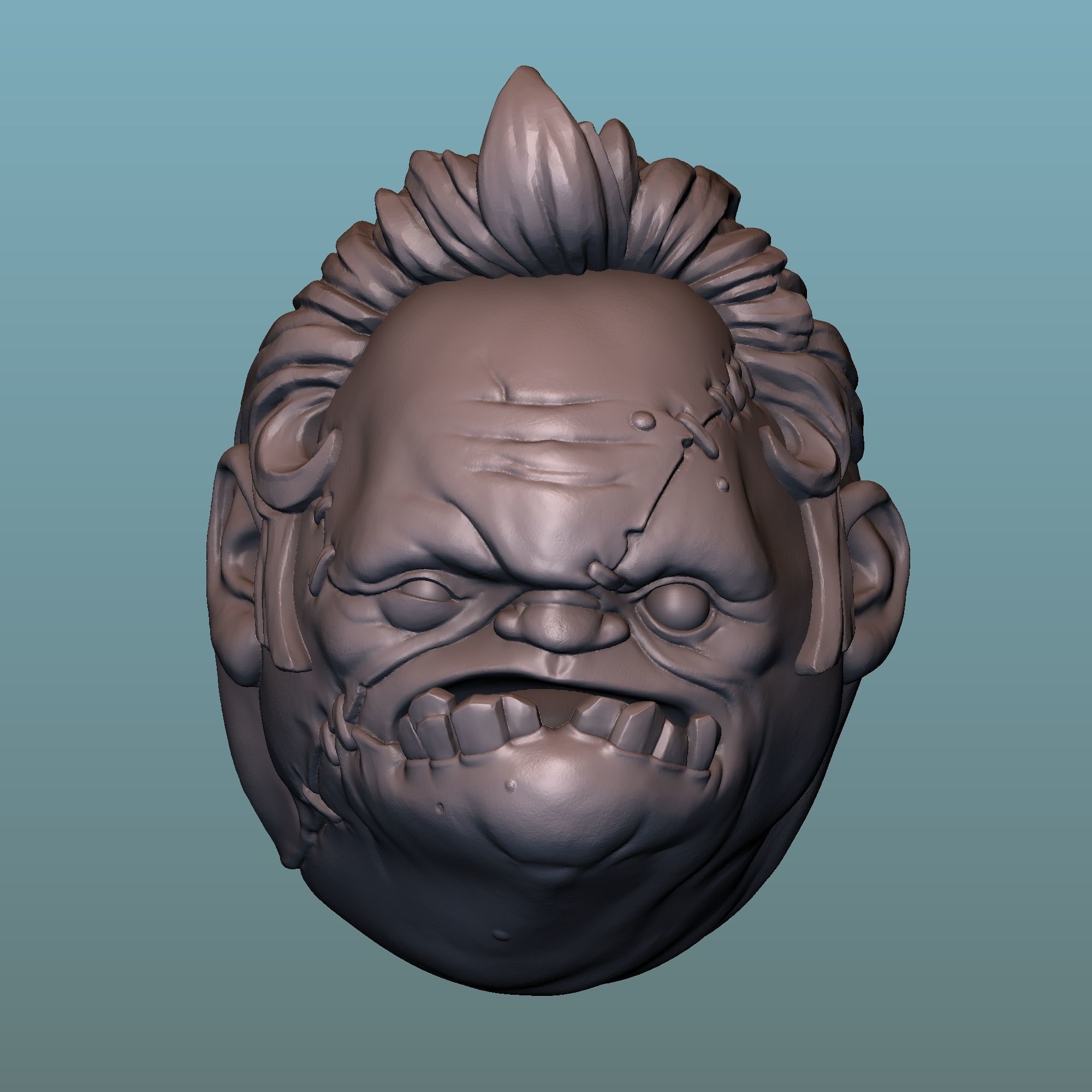 Pudge Head 3D model 3D printable | CGTrader