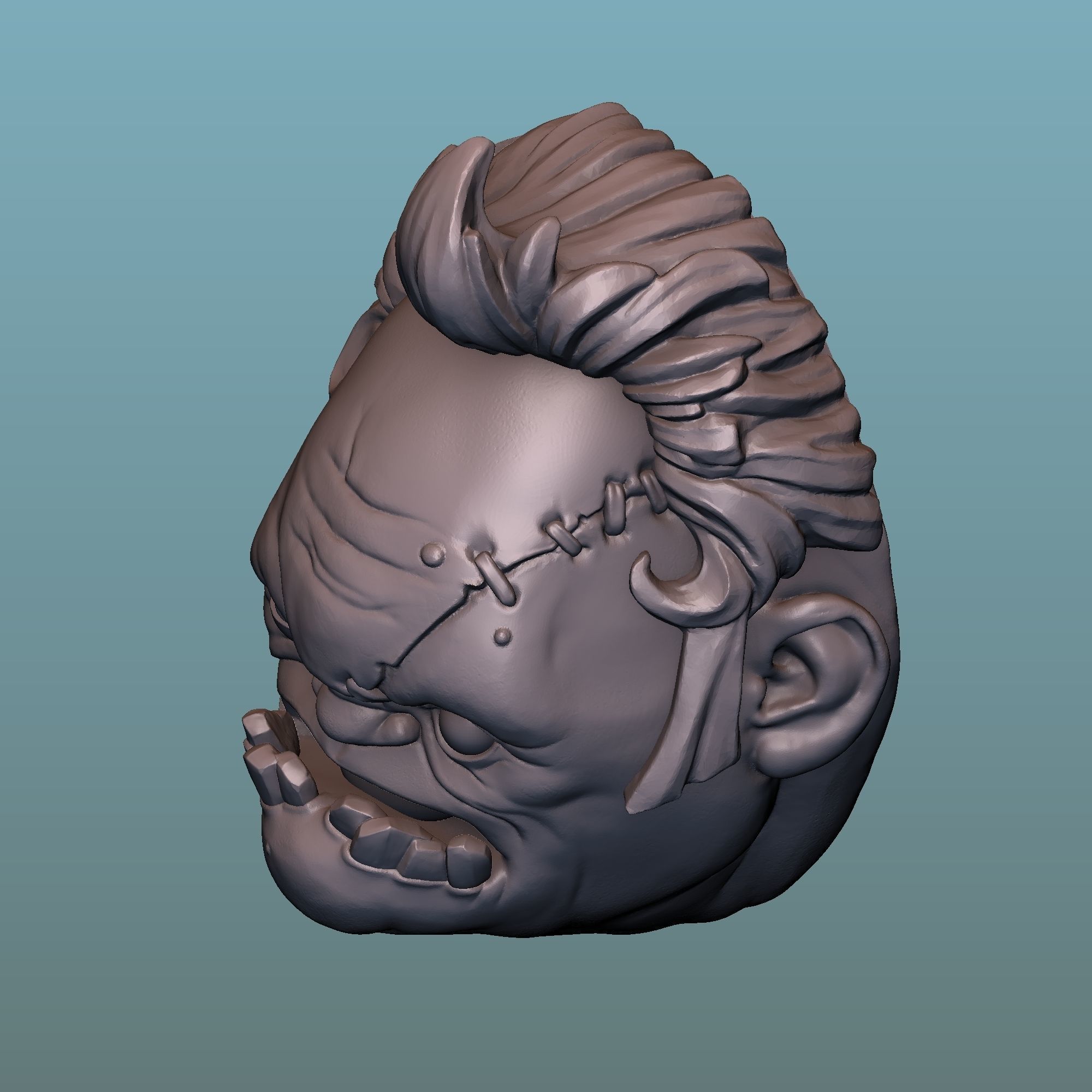 Pudge Head 3D model 3D printable | CGTrader