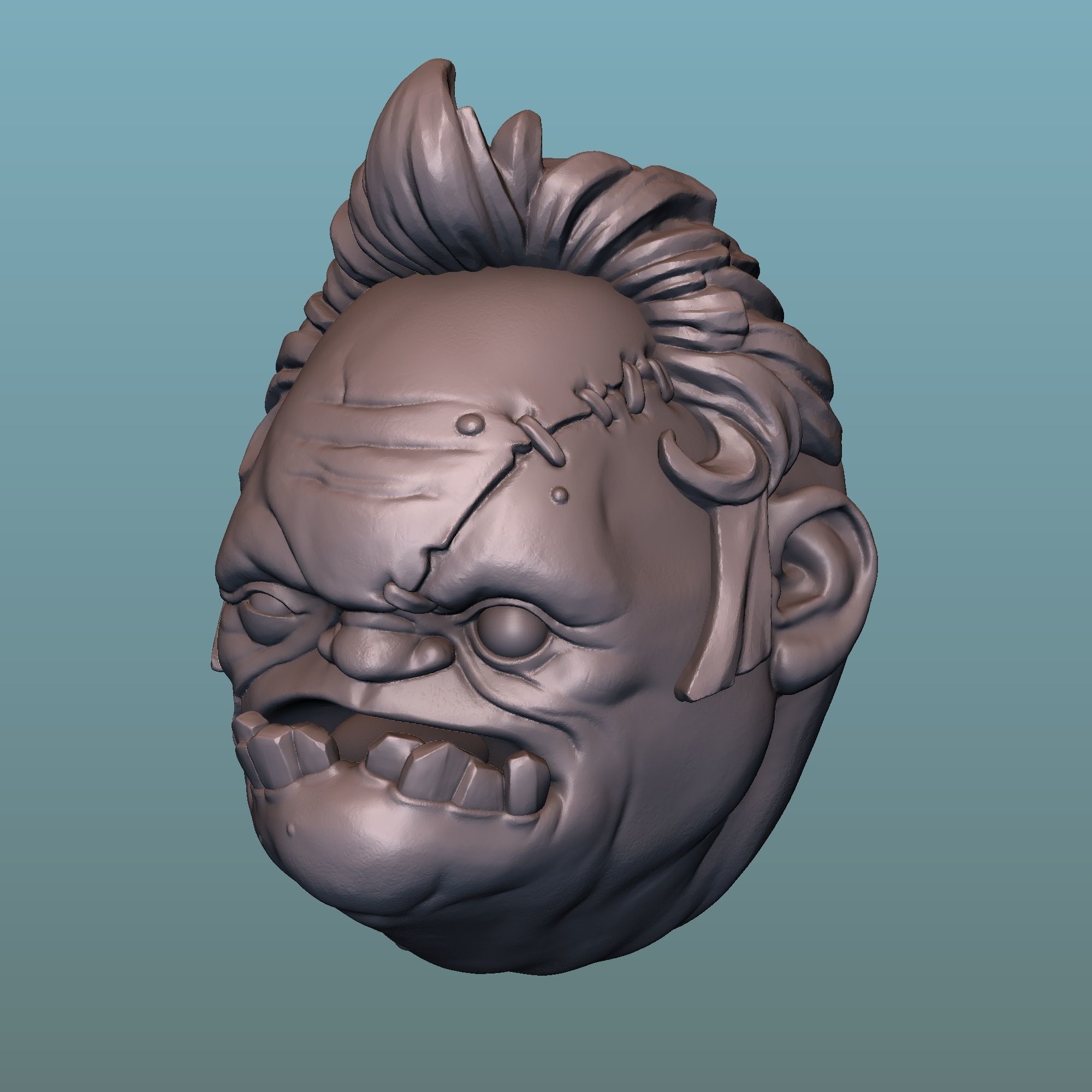Pudge Head 3D model 3D printable | CGTrader