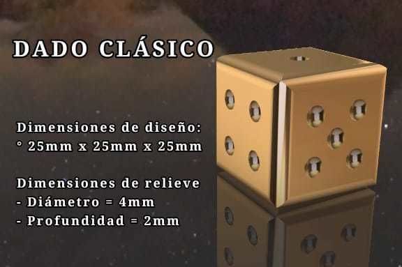 CLASSIC DICE - 6 SIDES --- DADOS CLASICO - 6 CARAS 3D model | CGTrader