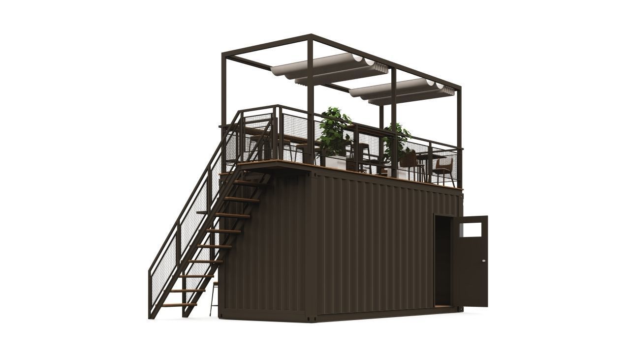 Cafe Container 5 3D model | CGTrader