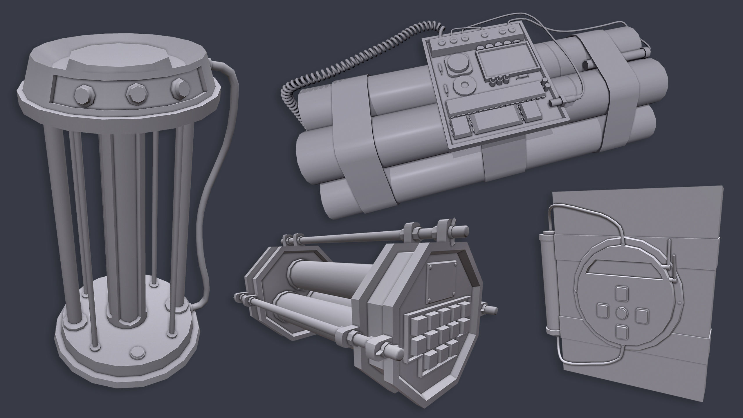 Bomb Base Mesh 3D model | CGTrader