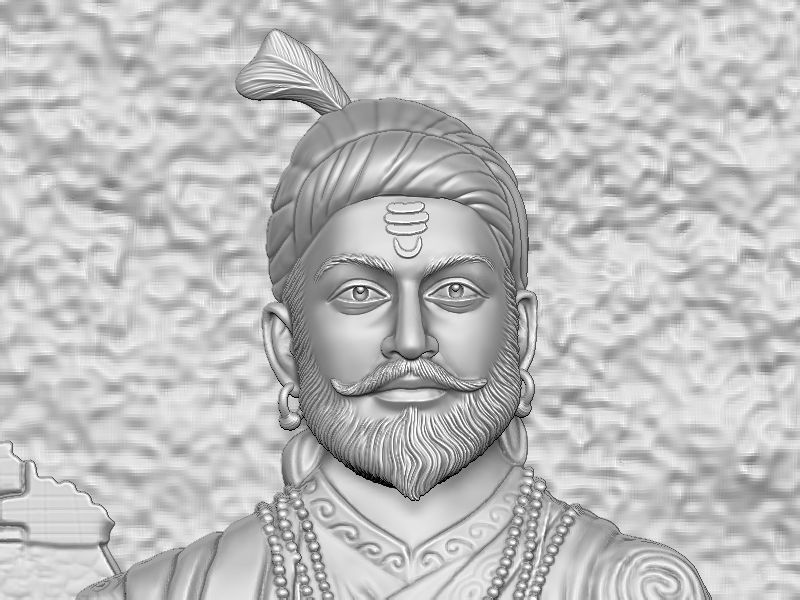 Shiva Ji Maharaj Portrait 3D model 3D printable | CGTrader