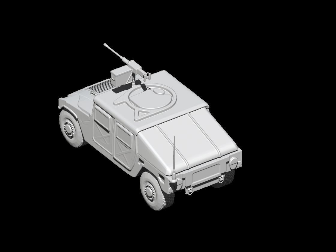 Humvee Hummer Military Vechicle 3D model 3D printable | CGTrader