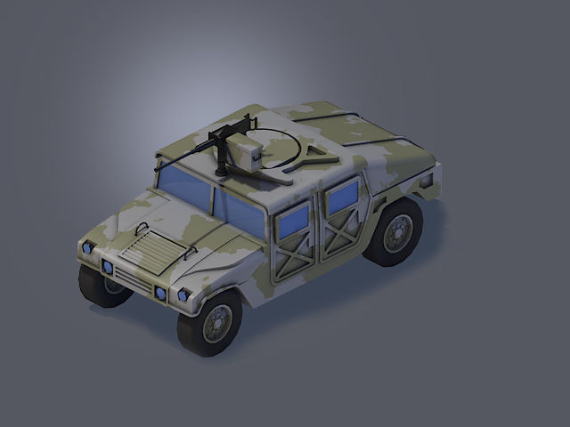 Humvee Hummer Military Vechicle 3D model 3D printable | CGTrader