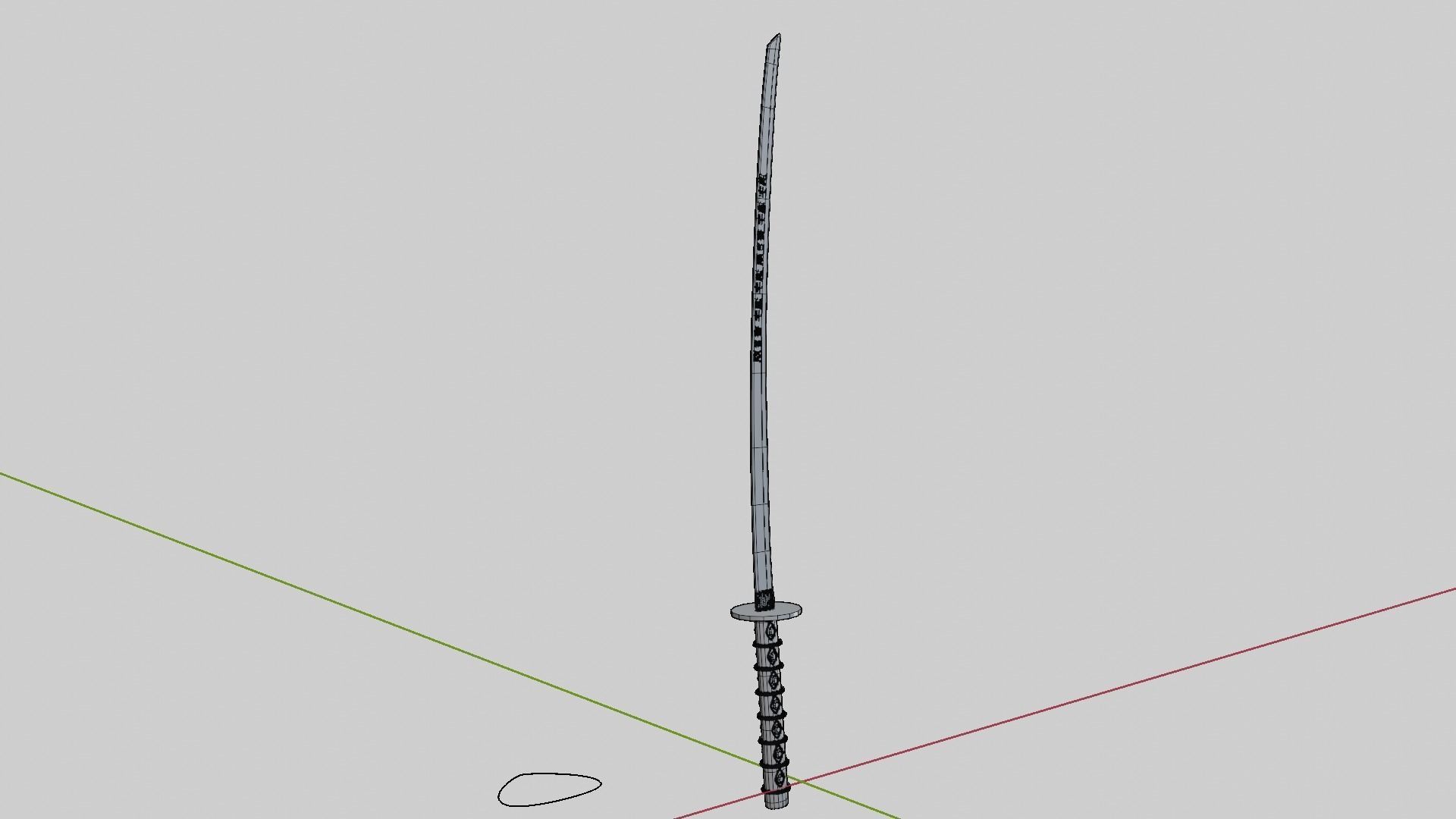 Katana Sword Knight Sword Ninja Katana 3D Model 3D model | CGTrader