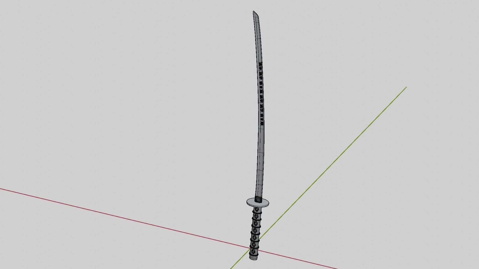 Katana Sword Knight Sword Ninja Katana 3D Model 3D model | CGTrader