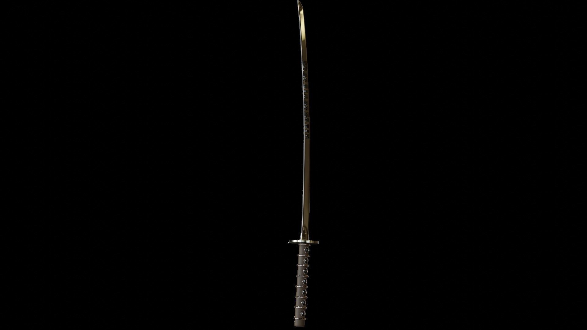 Katana Sword Knight Sword Ninja Katana 3D Model 3D model | CGTrader