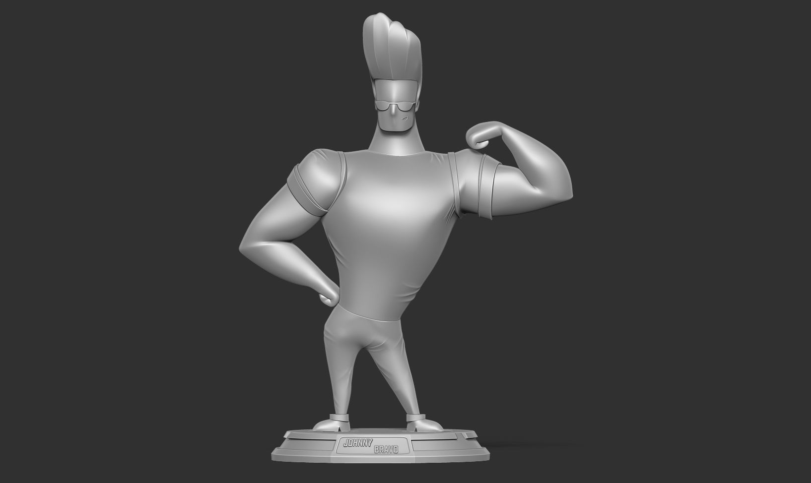 Johnny Bravo 3D model 3D printable | CGTrader