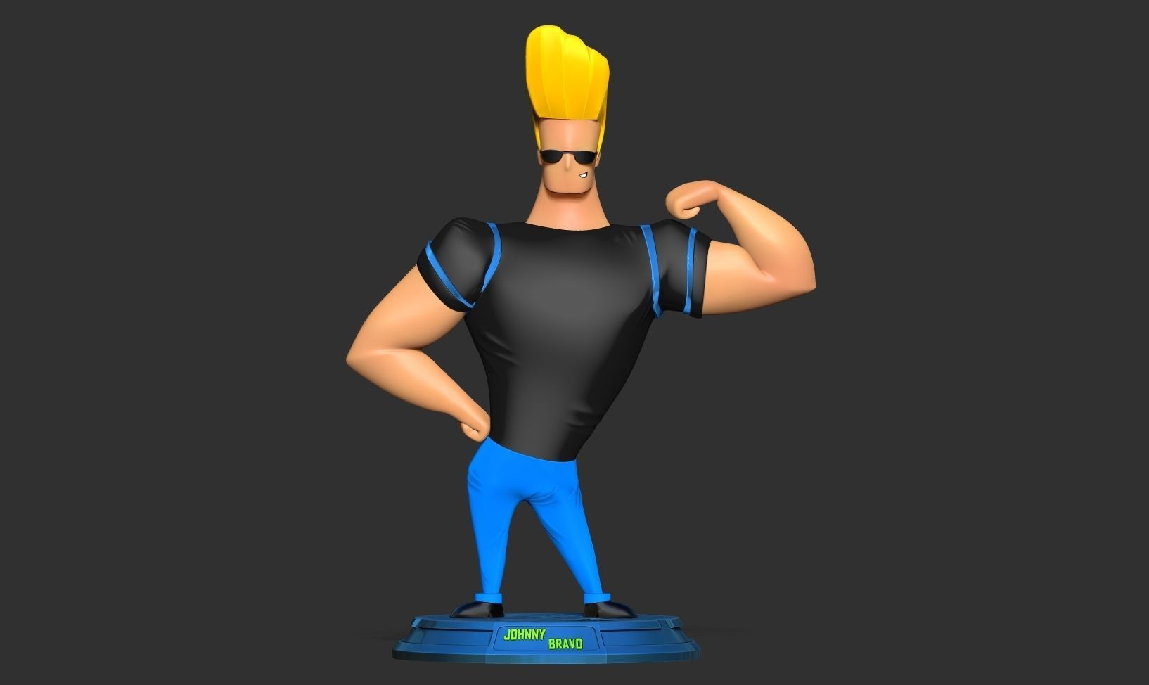 Johnny Bravo 3D model 3D printable | CGTrader