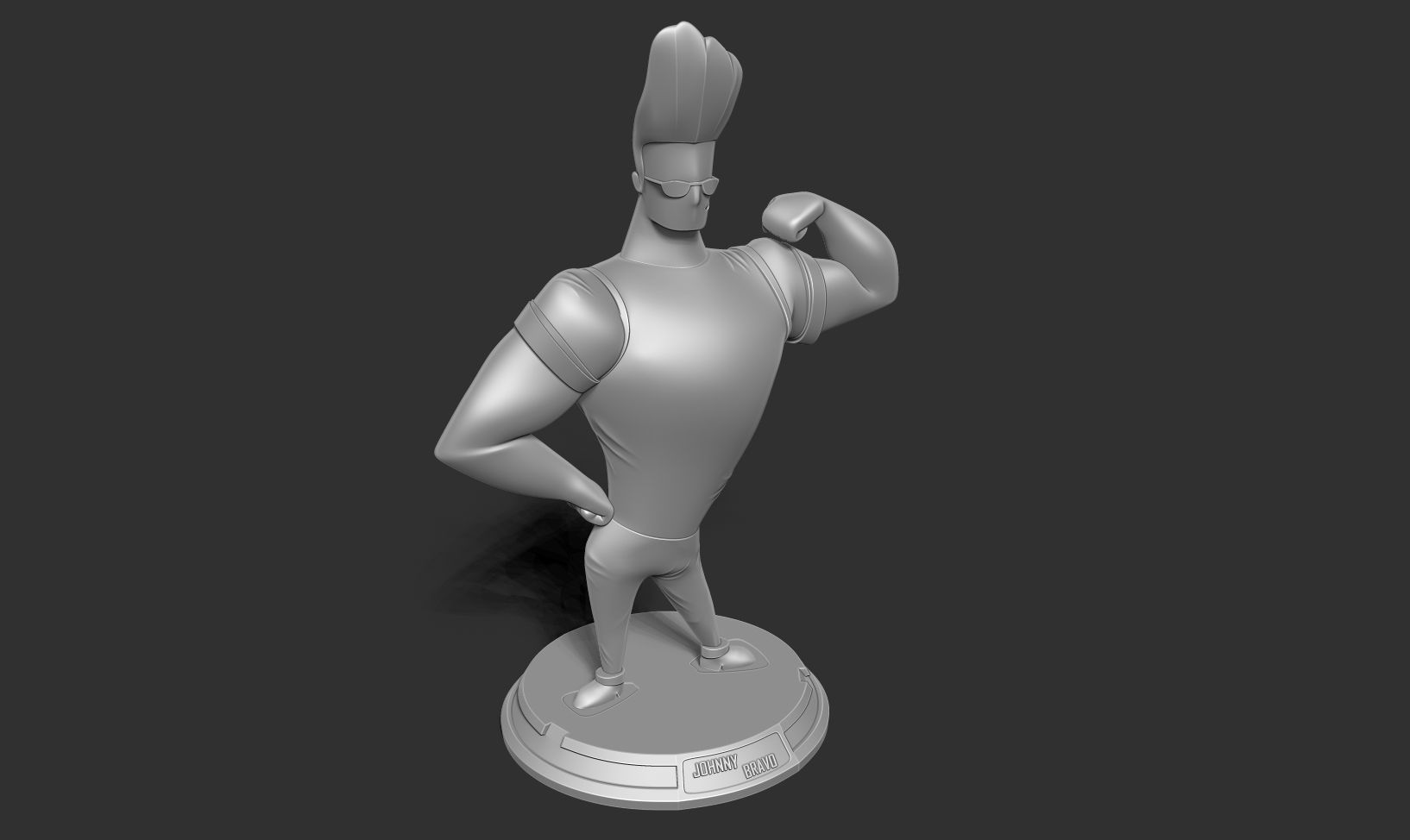 Johnny Bravo 3D model 3D printable | CGTrader