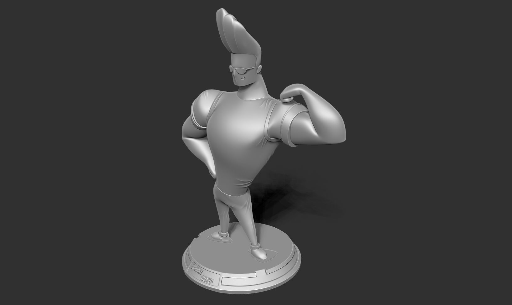 Johnny Bravo 3D model 3D printable | CGTrader