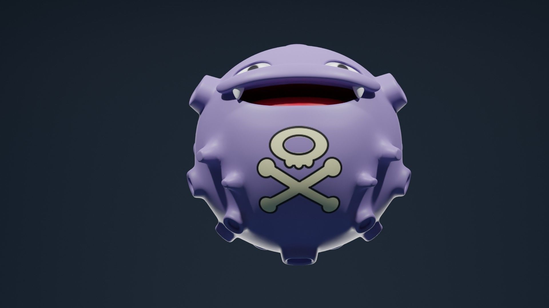 Koffing 3d 3D model animated rigged | CGTrader
