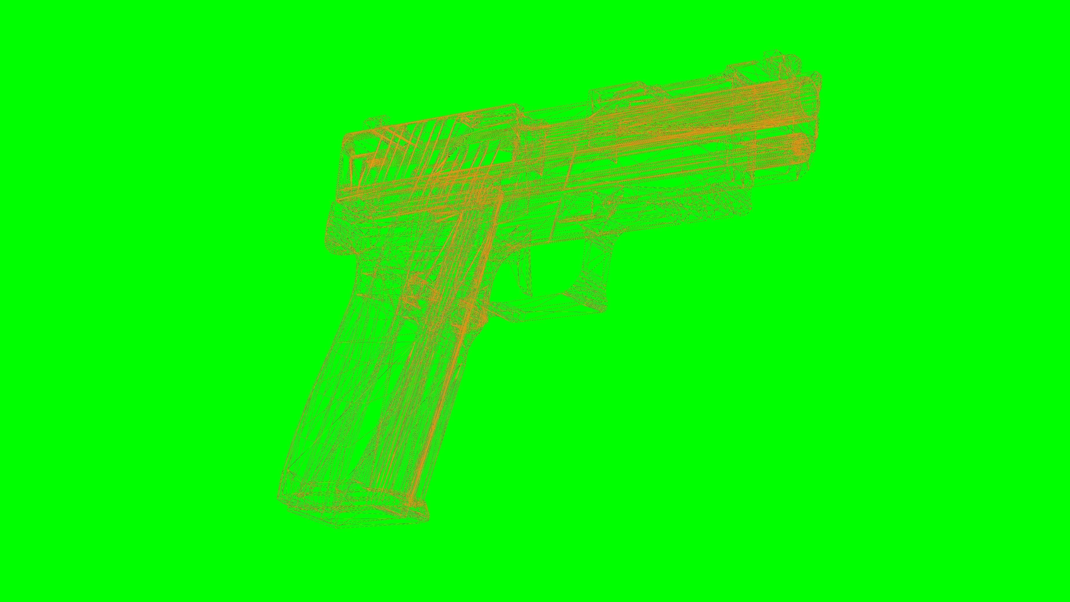 3D model Big Warden Modern Handgun VR / AR / low-poly | CGTrader
