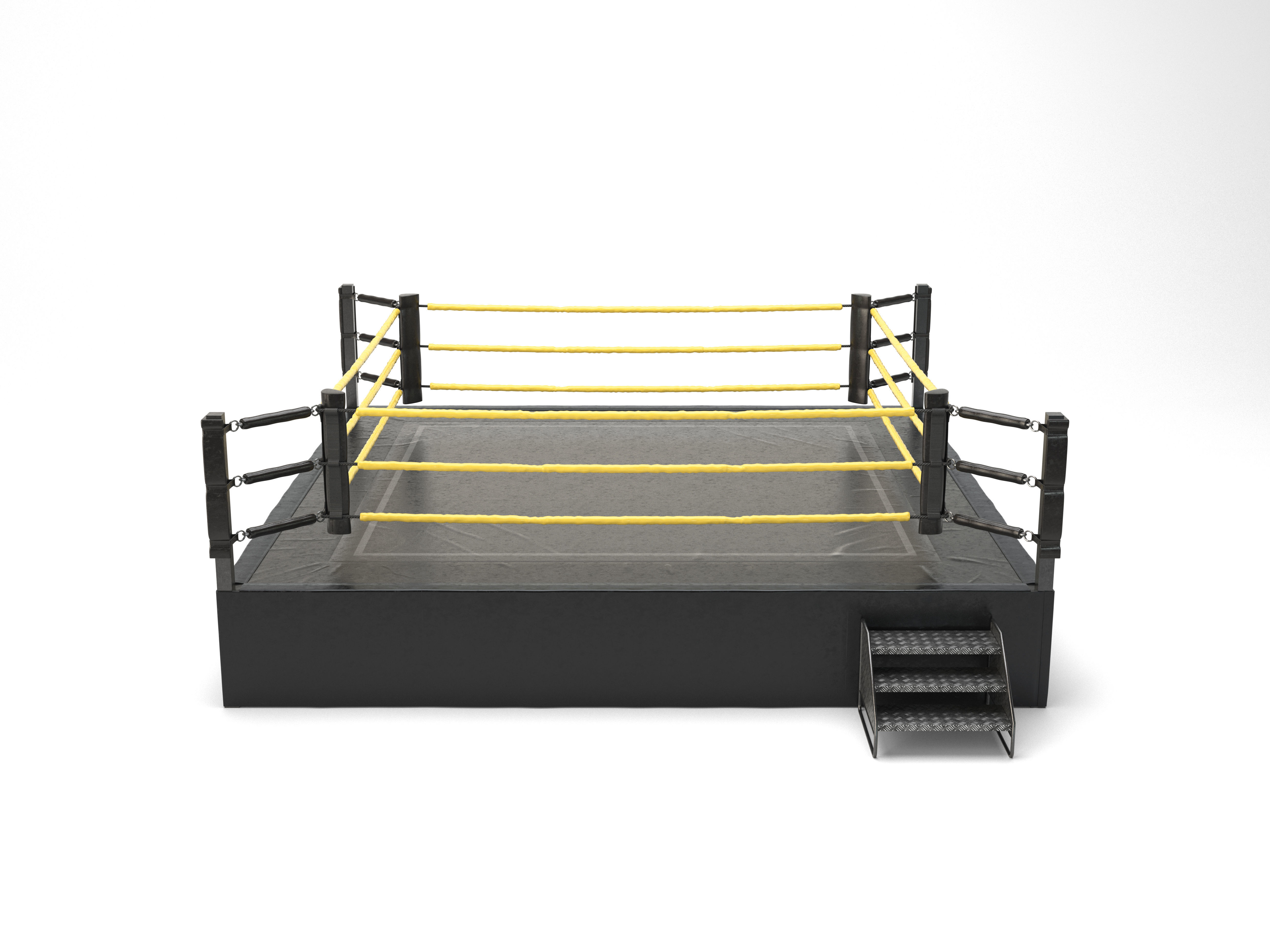 Wrestling Ring REGULATION SIZE 3D model | CGTrader