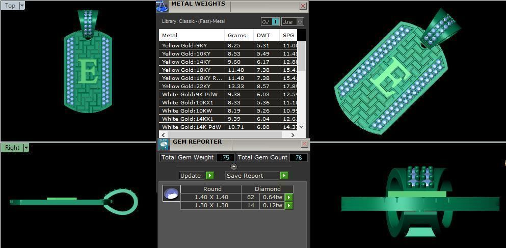 Latter E Pendent 3d Model 3D model 3D printable | CGTrader