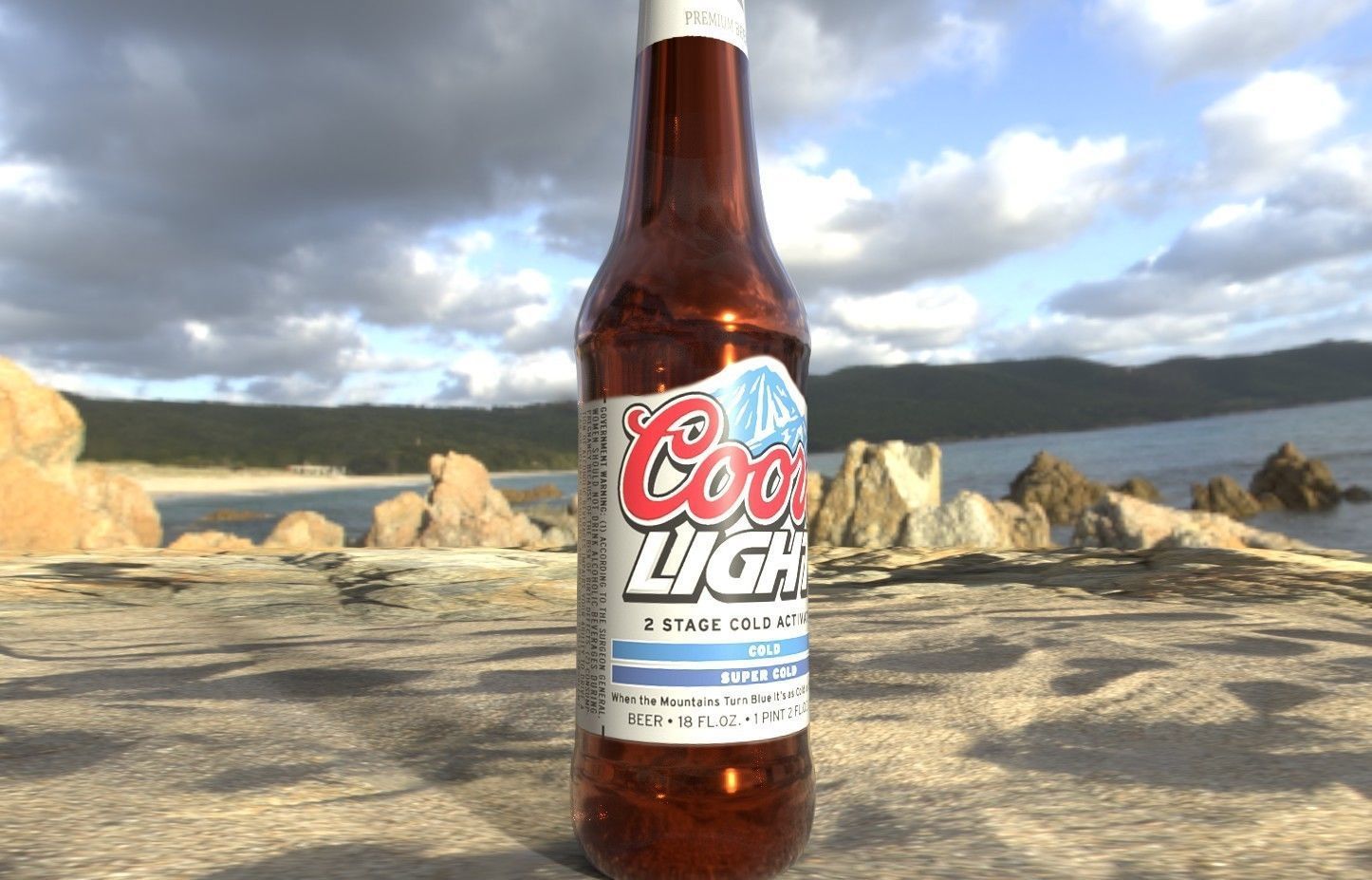 3D model Coors Light Beer VR / AR / low-poly | CGTrader