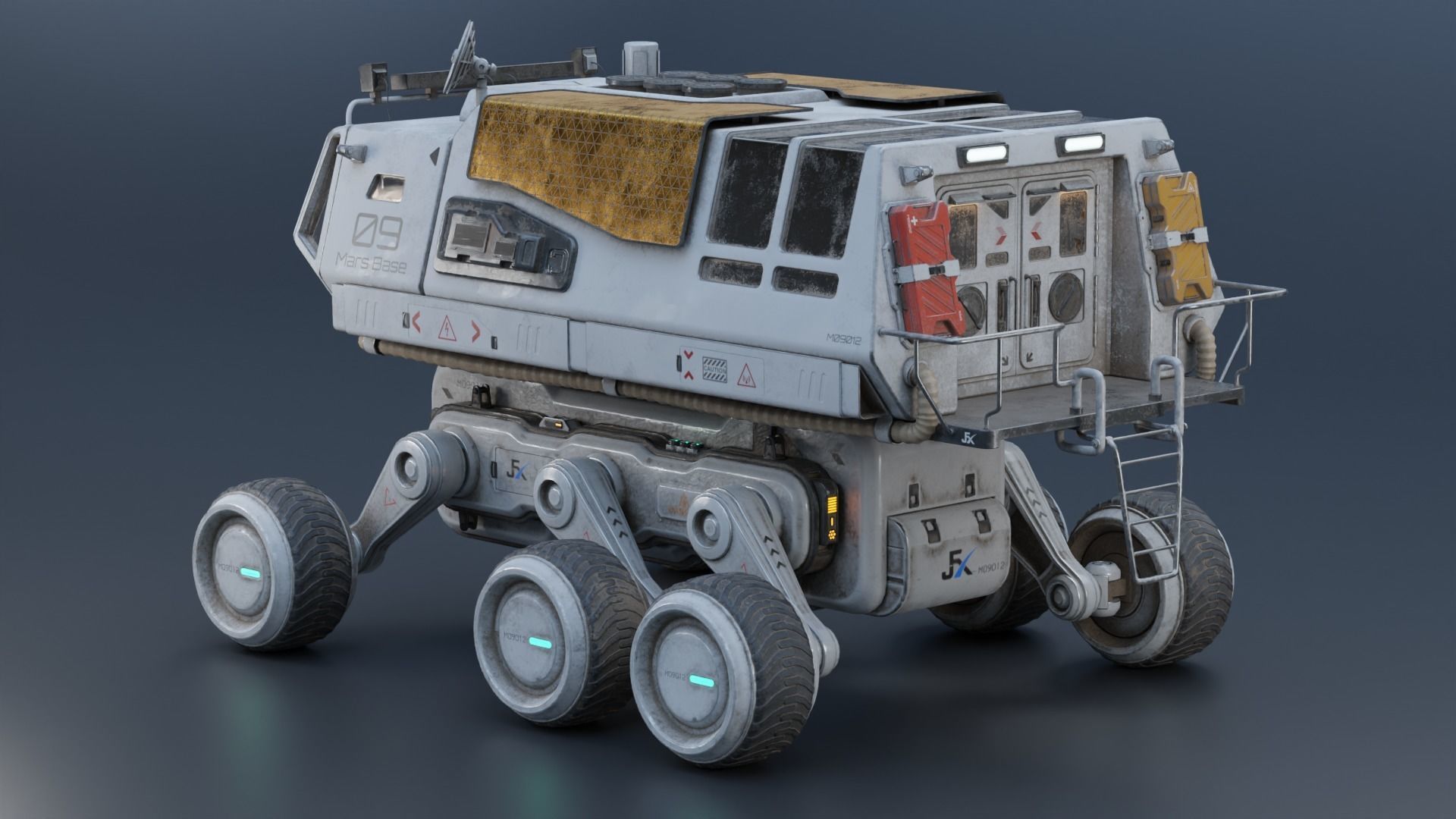 Pbr-Mars Rovers Series - Exploration Vehicles 3D model rigged | CGTrader